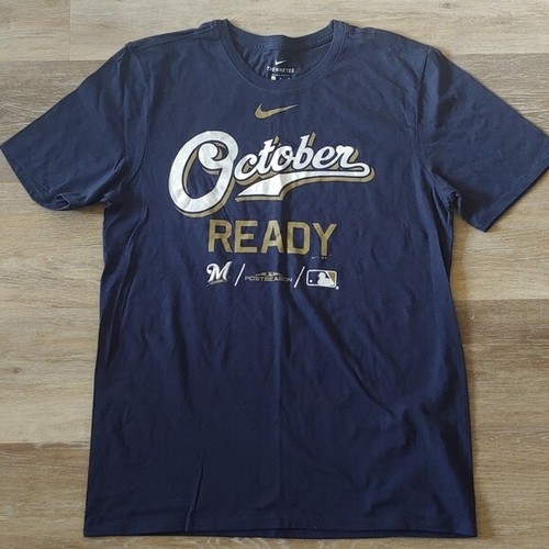 The Nike Tee 2018 Postseason October Ready Milwaukee Brewers T-Shirt ...