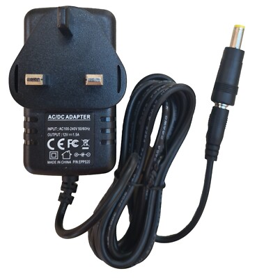 CASIO WK-1200 WORKSTATION KEYBOARD 12V 1.5A POWER SUPPLY ADAPTER UK | eBay