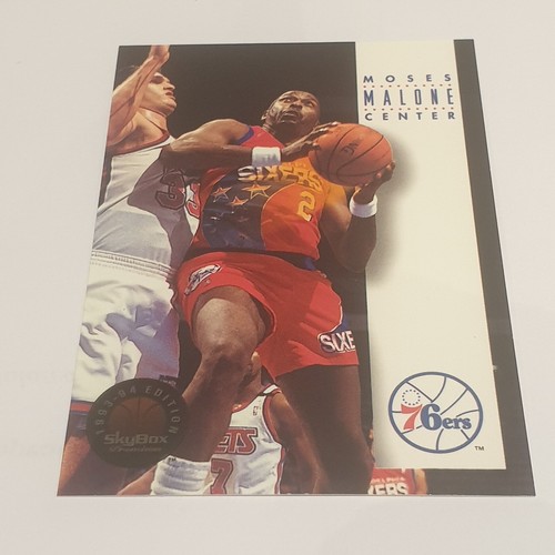 1993-94 Skybox Premium Moses Malone Card - Philadelphia 76ers | eBay