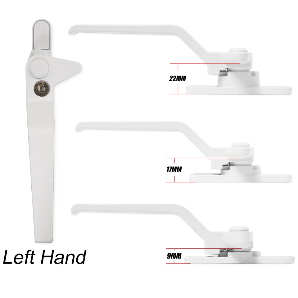 uPVC Cockspur Window Handle Locking Latch Catch Lock Replacement Avocet ...