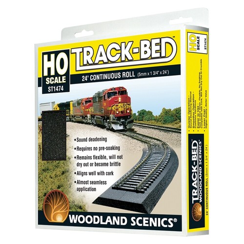 Woodland Scenics ST1474 Track-Bed Roll 24' - Foam Underlay OO / HO ...