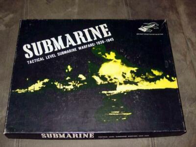 Battleline 1976 - SUBMARINE game: WW2 Tactical Submarine Warfare (1939 ...