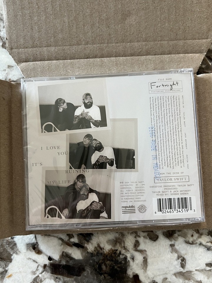 🔥 TAYLOR SWIFT POST MALONE FORTNIGHT CD SINGLE TORTURED POETS SEALED ...