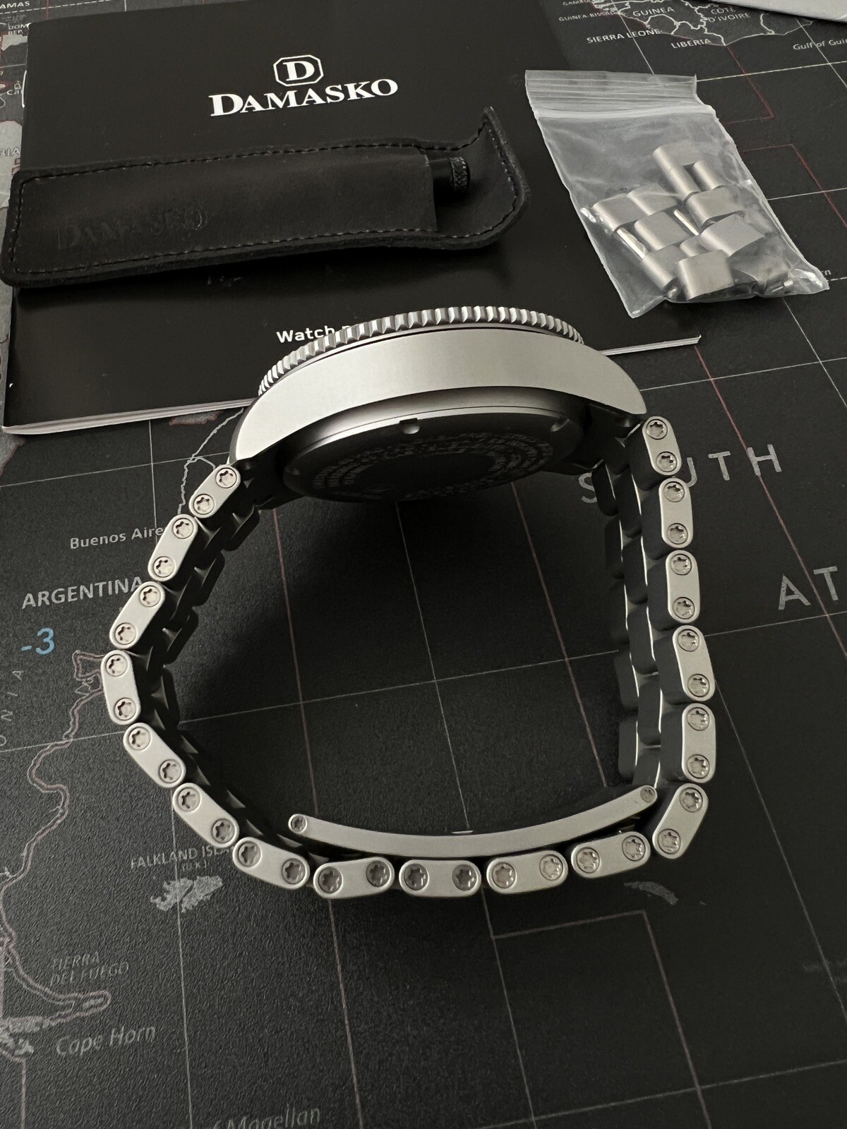 Damasko DC80 Center Chronograph Ice-Hardened Stainless Steel Bracelet ...