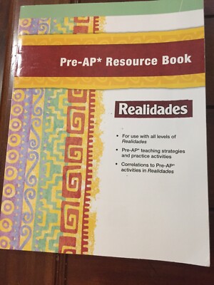 Realidades 1 and 2 - Pre-AP Resource Book Pearson 2014 by Pearson ...