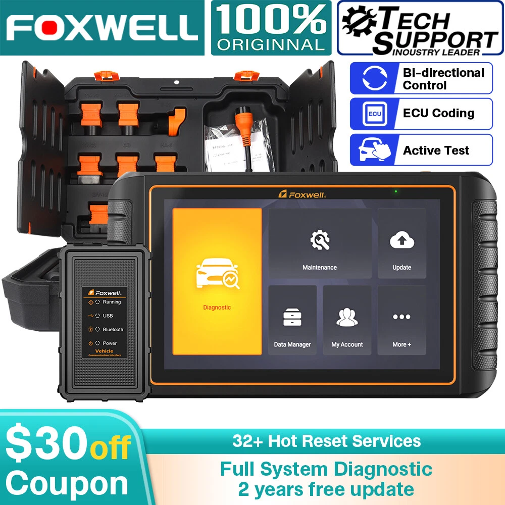 Foxwell NT1009 Bidirectional OBD2 Scanner Auto Diagnostic, 49% OFF