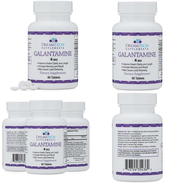 DreamTech Galantamine 4 MG Increase Memory Recall Supplement 60 dreamtech-galantamine-4-mg-increase-memory-recall-supplement-60