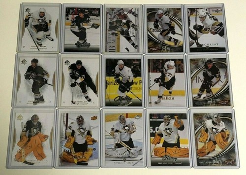 PITTSBURGH PENGUINS CARD LOT:SIDNEY CROSBY,MALKIN,FLEURY,LEMIEUX,JAGR ...