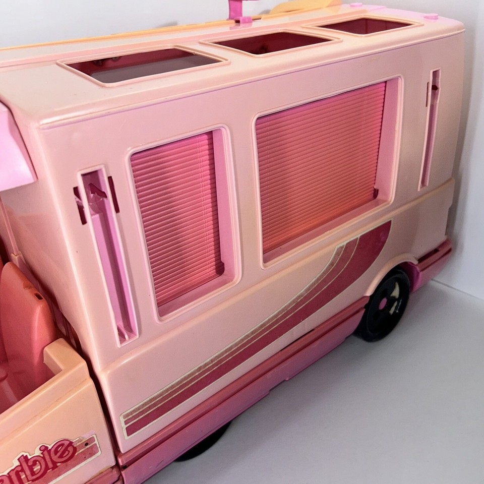 Vtg 1988 Mattel BARBIE Magical Motorhome RV Camper Van With Acces!! 98% ...