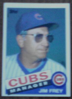 Jim Frey, Cubs, 1985 #241 Topps VG COND - GREAT COLLECTIBLE CARD | eBay