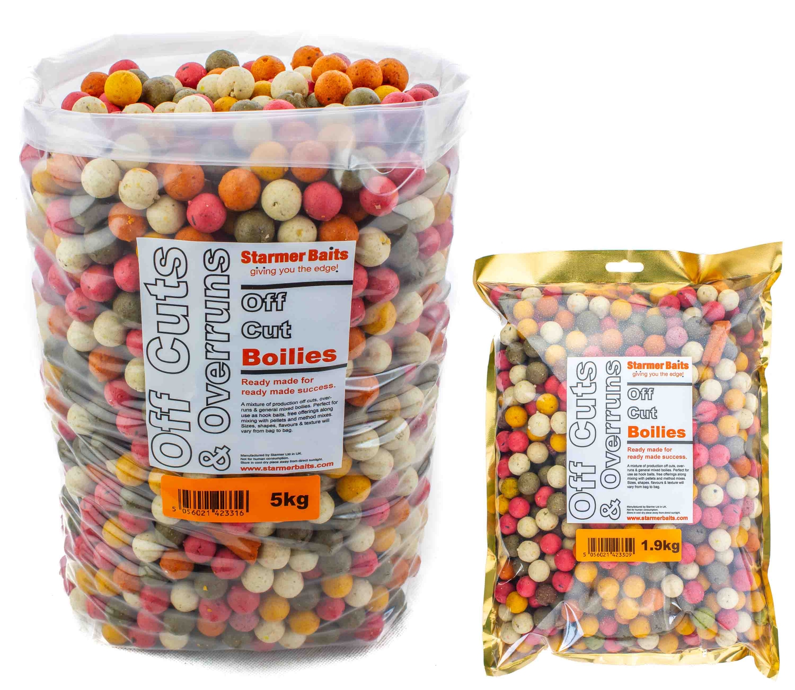 Carp fishing mix boilies off cuts ,over runs mixed sizes and colour 1 ...