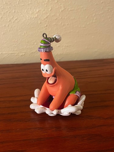 SPONGEBOB SQUAREPANTS PATRICK SNOW SLED DISC CHRISTMAS ORNAMENT 2004 ...
