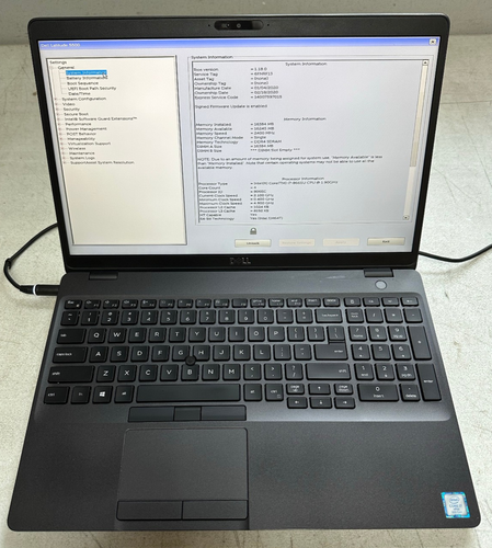 Dell Latitude 5500 15.6 FHD(i7-8665U, 16GB RAM, Bios Locked) NO HD ...