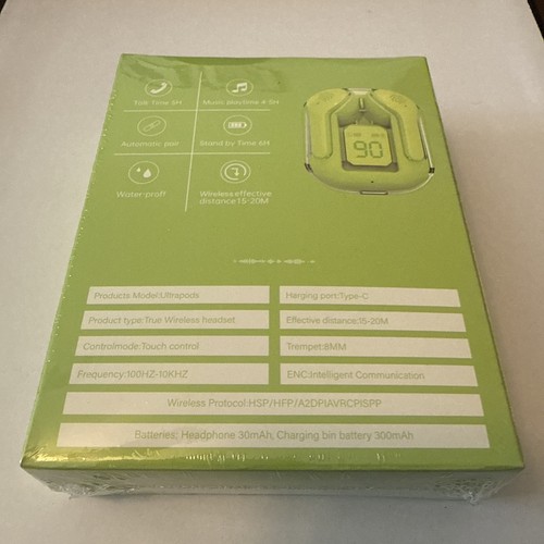 Brand New True Wireless Green Headphones Earbuds Ultrapods Max Wireless ...
