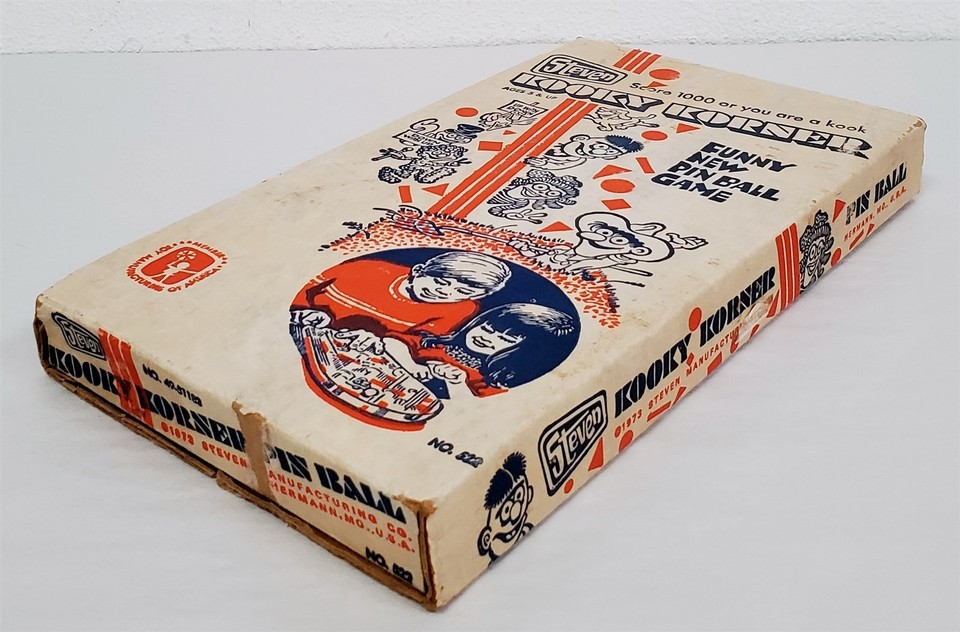 Z-97 VINTAGE 1973 KOOKY KORNER PINBALL GAME-NEW SEALED IN ORIGINAL BOX ...