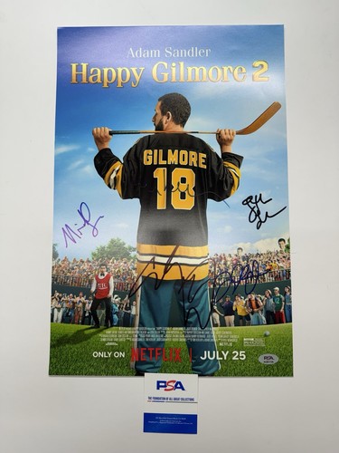 ⛳️ ADAM SANDLER ⛳️ HAPPY GILMORE 2 Signed 12x18 Poster X5 Autographs ...