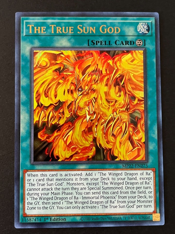 YUGIOH EGYPTIAN GOD DECK- OBELISK- SLIFER- WINGED DRAGON OF RA- SPHERE ...