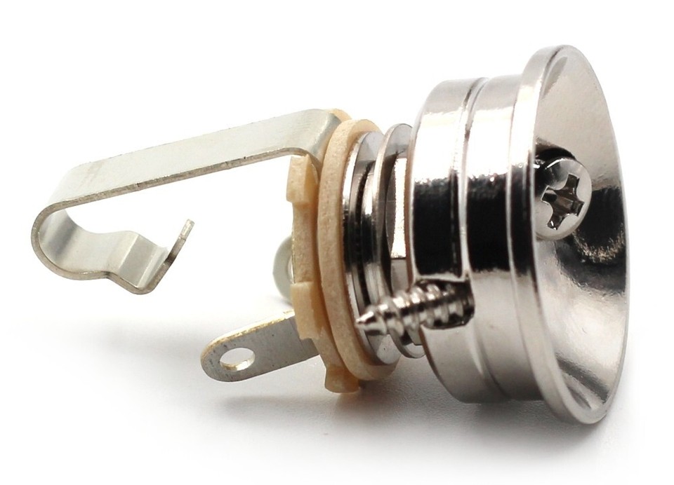 Electrosocket Jack Plate NICKEL TELE w/ Screws and SWITCHCRAFT Jack | eBay