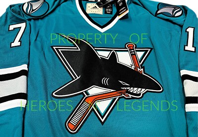 Facsimile Autographed Hockey Jersey Macklin Celebrini San Jose Teal ...