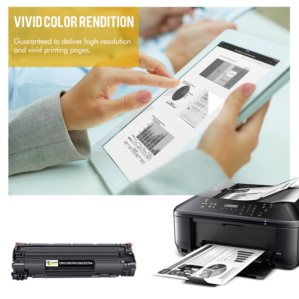 2 x Black Toner Cartridge For Canon 128 ImageClass D530 D550 MF4770n ...