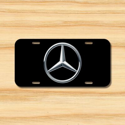 Mercedes License Plate Vehicle Auto Vehicle Tag Black Amg C E GLA GLE ...