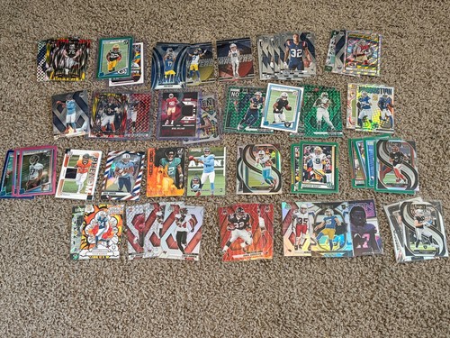 Huge NFL Football card lot (60) ONLY RCs, inserts, Color. Maye, Ward ...