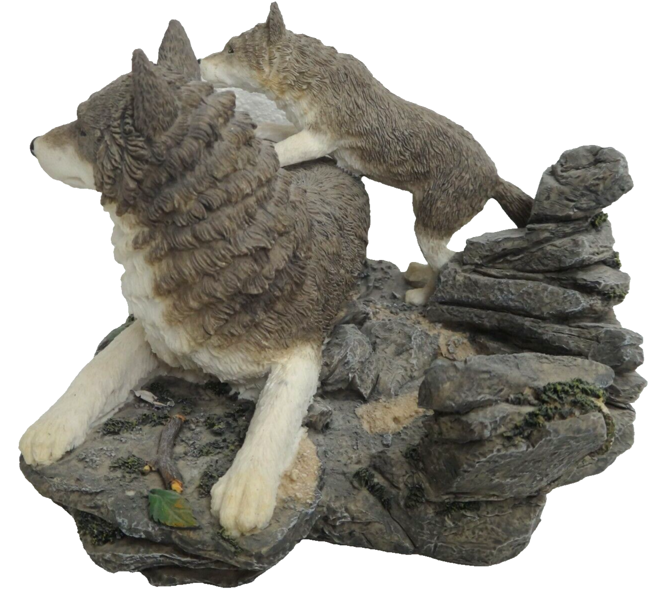 WOLF & PUP Wolves Resin Figurine Souvenir | eBay