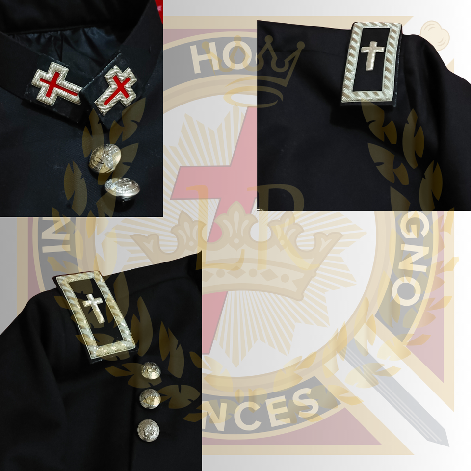 Masonic Commandery Frock Coat Knight Templar Custom Sizes Regalia Tall ...