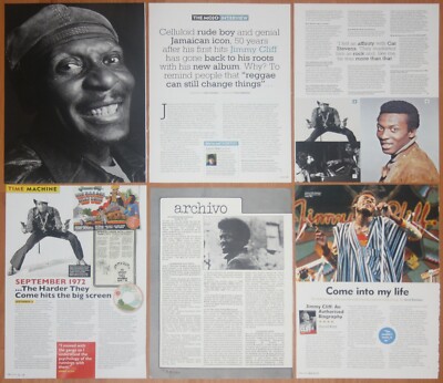 JIMMY CLIFF clippings 1980s/00s magazine articles photos Jamaica reggae ...