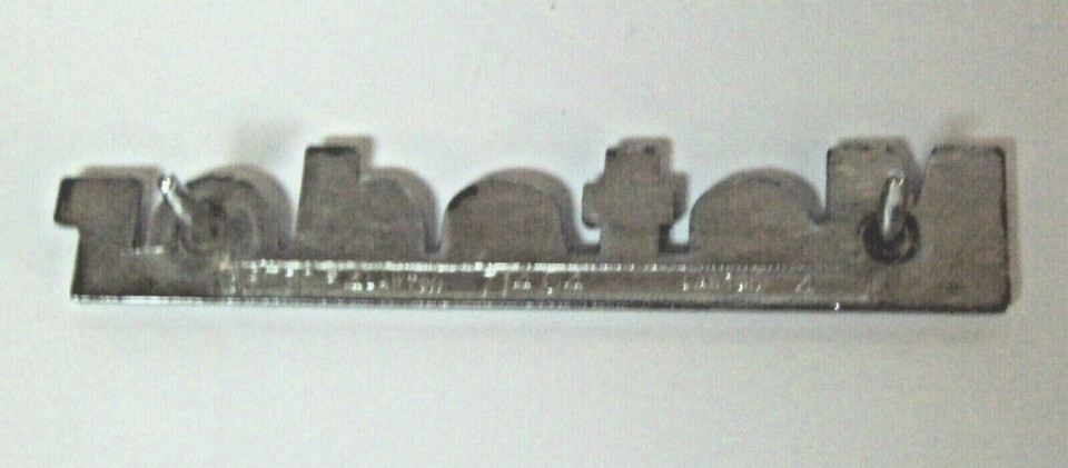 VINTAGE AMC AMERICAN MOTORS 1 NOS 1970'S "Matador" CHROME/BLACK METAL ...