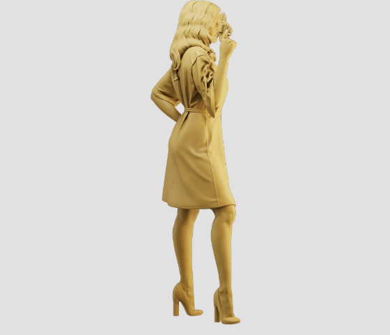 1/64 Resin Female Gunner Girl Unpainted | eBay