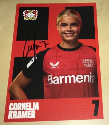 Cornelia Kramer Orig. Signierte Autogrammkarte Leverkusen Frauen ...