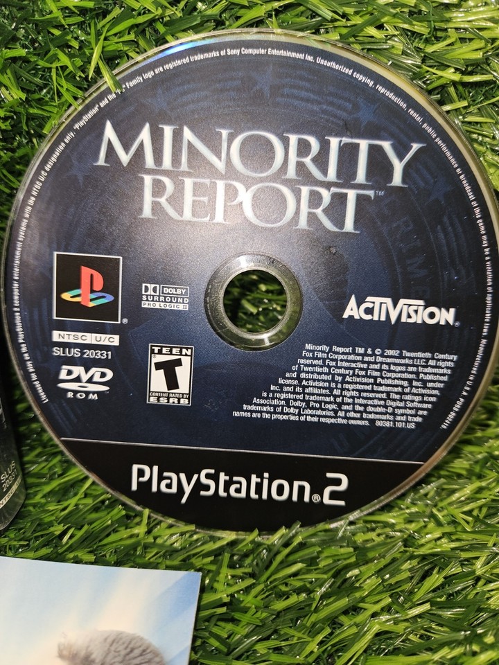 Minority Report: Everybody Runs (Sony Playstation 2, 2002) PS2 Complete ...