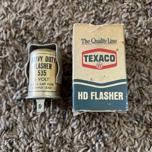 NOS TEXACO HEAVY DUTY (HD) FLASHER 535 6V VINTAGE | eBay