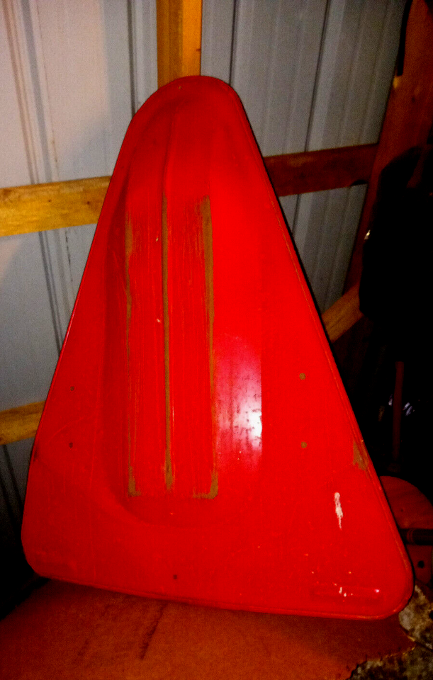 VINTAGE SNO WING RED METAL SNOW SLED BY BLAZON | eBay
