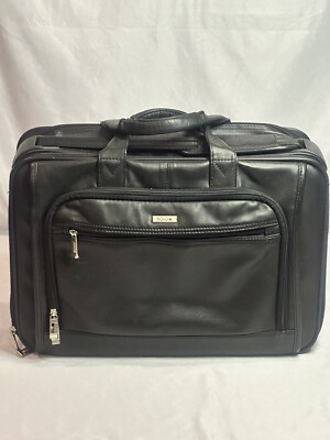 Solo Black 15.6” Laptop Business Travel Overnight Bag Retractable ...