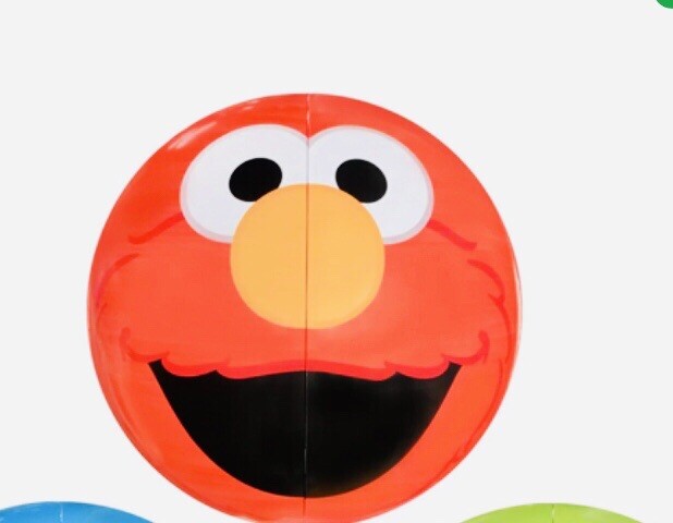 Sesame Street Elmo Beach Ball-Inflated Size 12.2in/31cm-3+Kids-Brand ...
