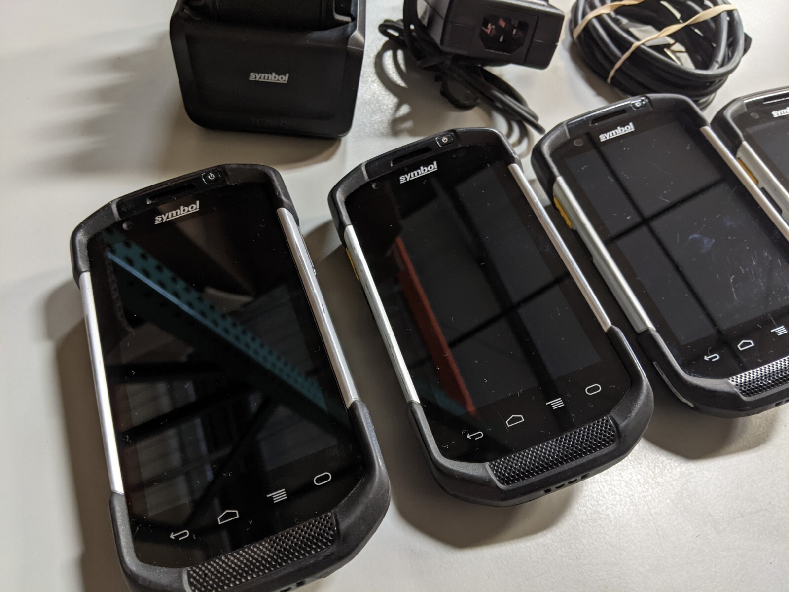 Lot of 4x Zebra Motorola TC75 TC75AH-KA11ES-A1 Barcode Scanner w/ xtra ...