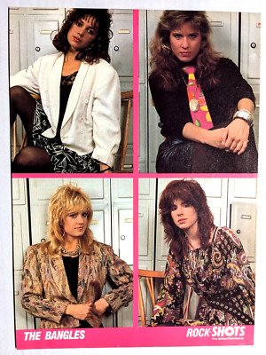 THE BANGLES / SUSANNA HOFFS / BAND MAGAZINE FULL PAGE PINUP POSTER ...