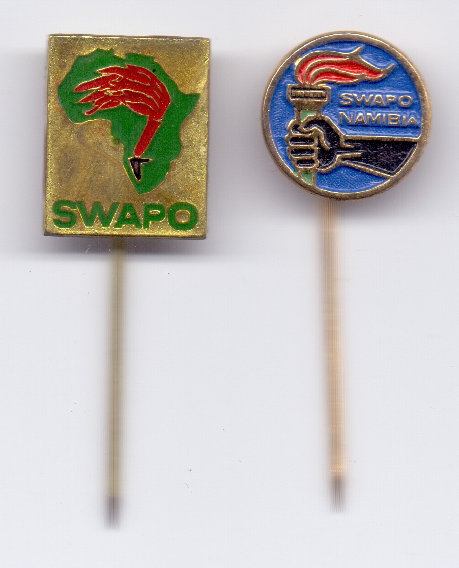 2 pins pin SWAPO Party of NAMIBIA South West African People's ...