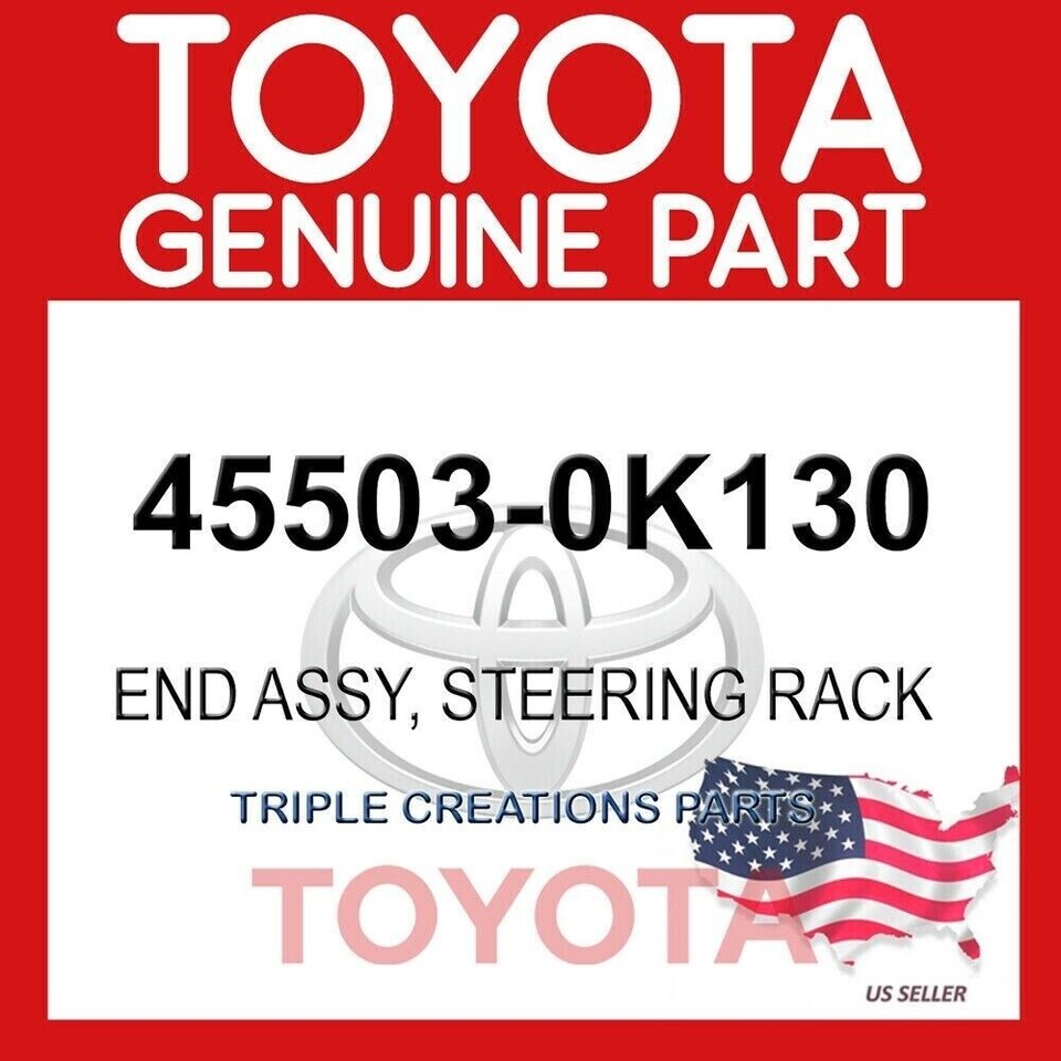 45503-0K130 Genuine OEM Toyota End Assy, Steering Rack 455030K130 | eBay