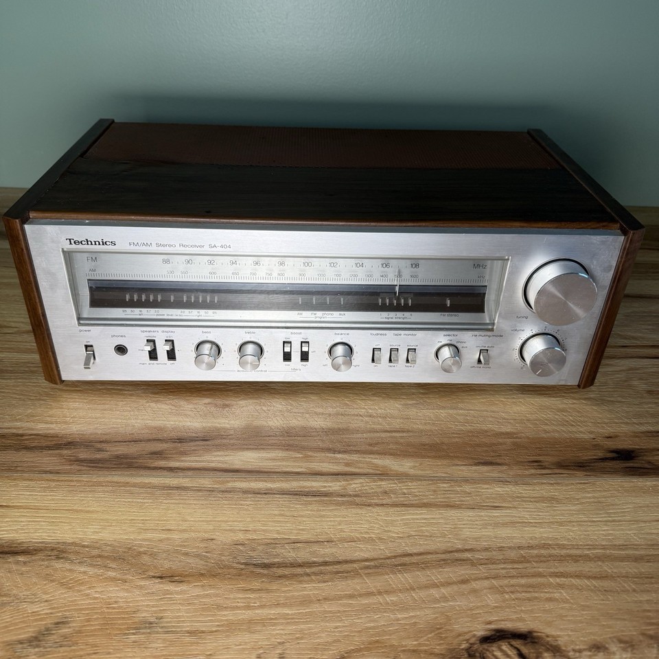 Vintage TECHNICS SA-404 AM/FM Stereo Receiver Clean And Working W ...