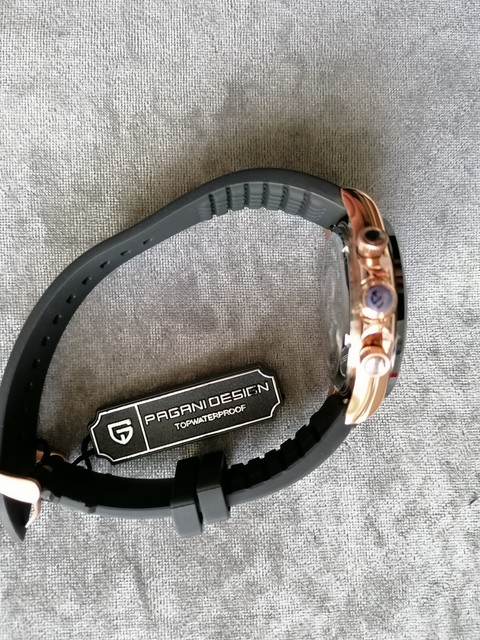 Black Pagani Design PD1644 SEIKO Vk63 MECA Quartz Movement. for sale ...