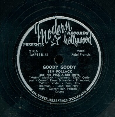 78tk-Jazz-MODERN 210-Ben Pollack-(Goody Goody/Echo in the Cavern) | eBay