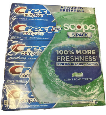 Crest Complete Plus Scope Advanced Active Foam Toothpaste - 8.2oz (5 ...