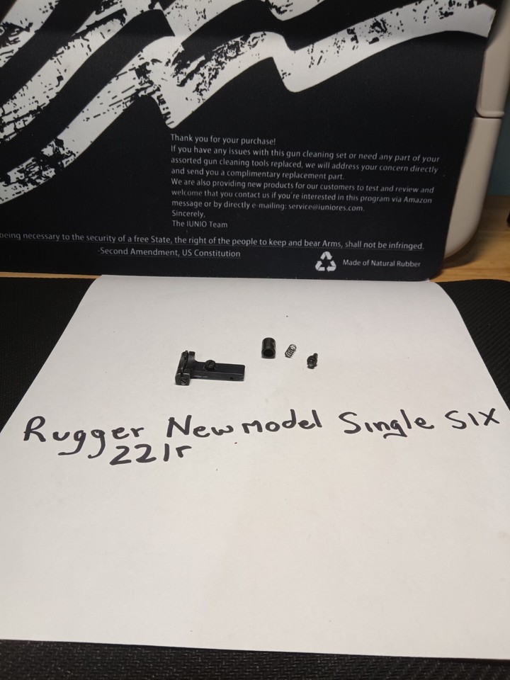 RUGER NEW MODEL SINGLE SIX 22LR.FIRING PIN .SITE.REBOUND SPRING ,CAP | eBay