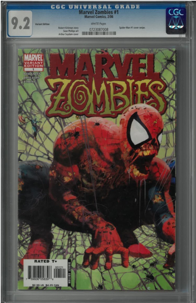 Marvel Comics MARVEL ZOMBIES #1 CGC 9.2 Arthur Suydam zombie cover | eBay