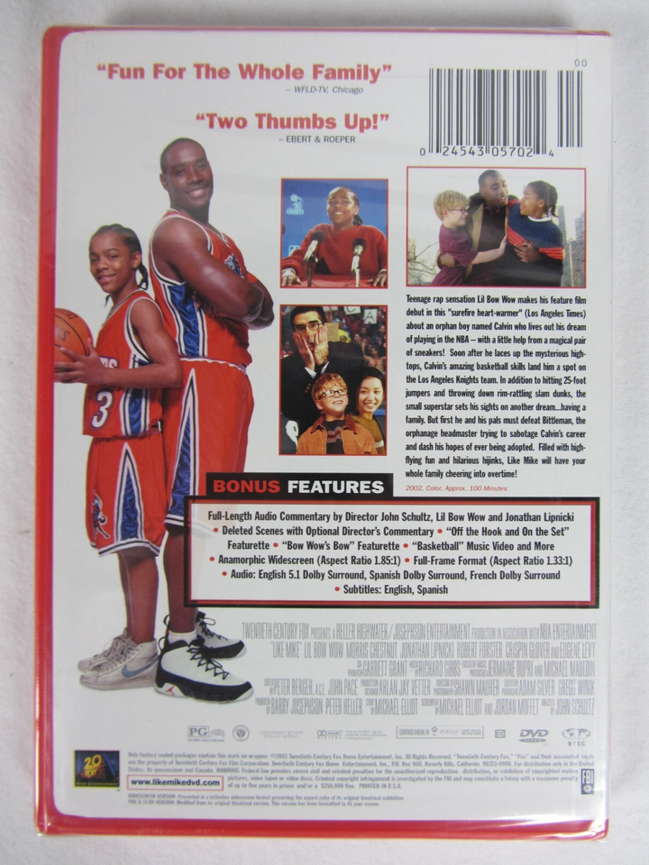 Like Mike (DVD, WS/FS, 2002) Lil Bow Wow New Unopened 24543057024| eBay