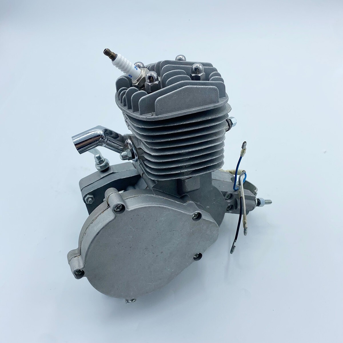 Silver 80cc 2 Stroke Gas Engine Motor For Motorized Motorised Bicycle ...