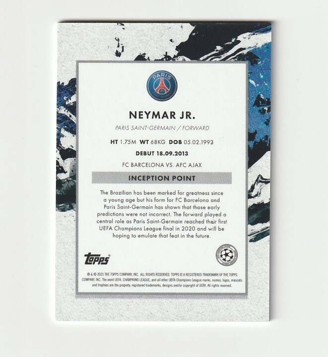 2020-21 Topps Inception UCL The Perfect 10 Neymar Jr | eBay